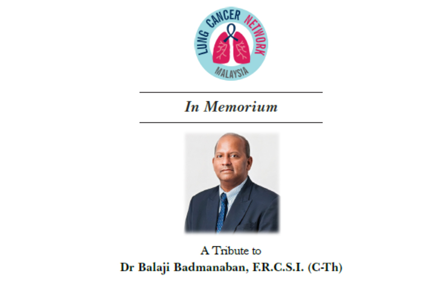 In Memorium: A Tribute to Dr Balaji Badmanaban - Lung Cancer Network ...